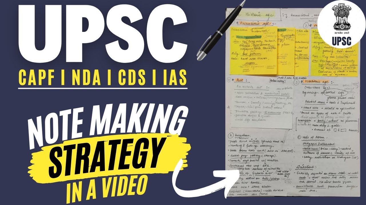 Notes Making Technique How To Make Notes For Upsc Upsc Cse Upsc