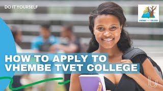 How To Apply To Vhembe Tvet College Online Application Diy ...