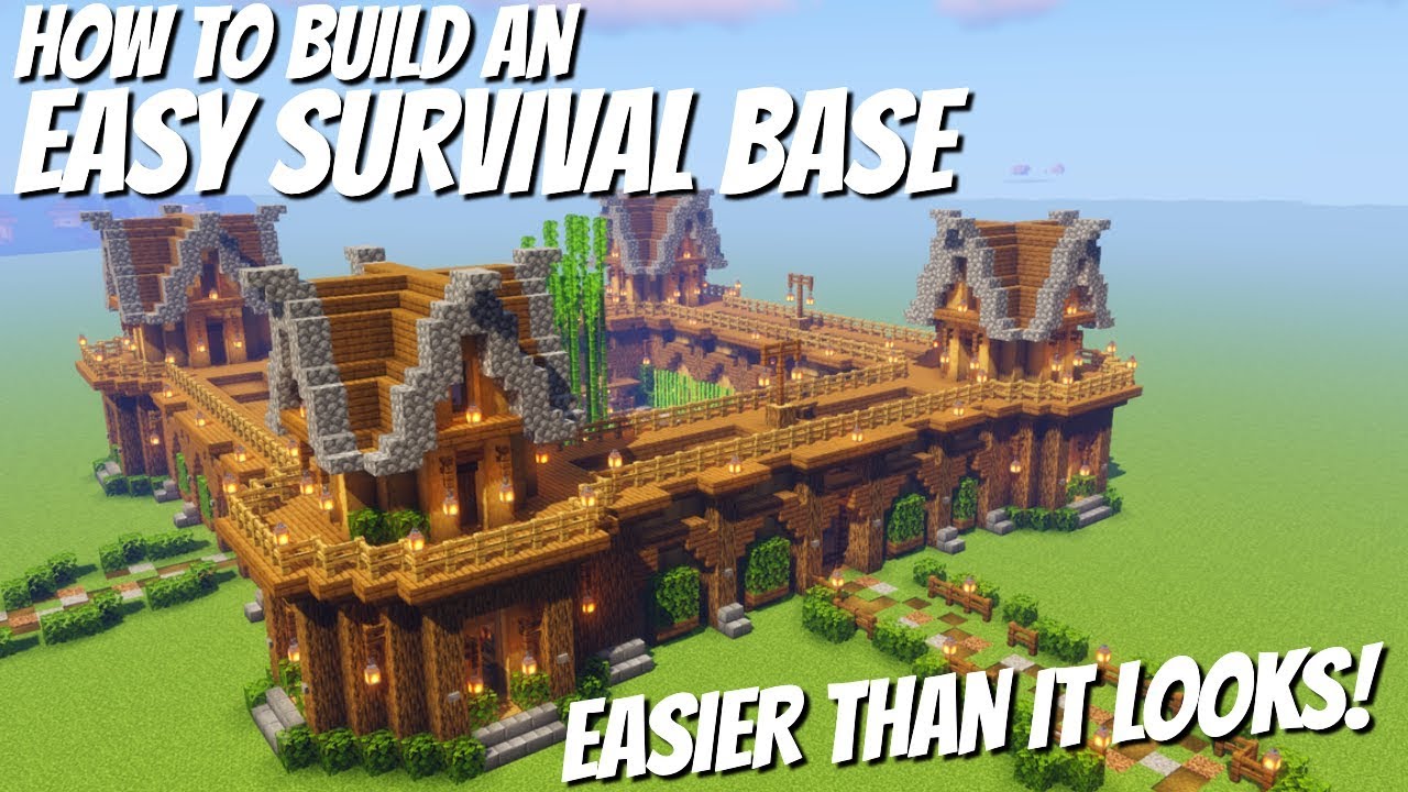 How To Build A Base In Minecraft With Everything Easy Minecraft