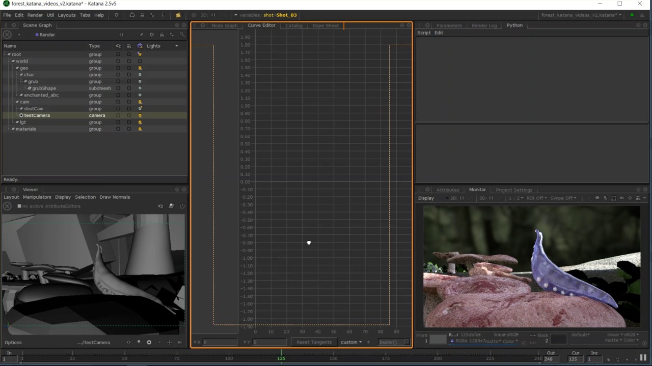 Working In Katana User Interface Youtube