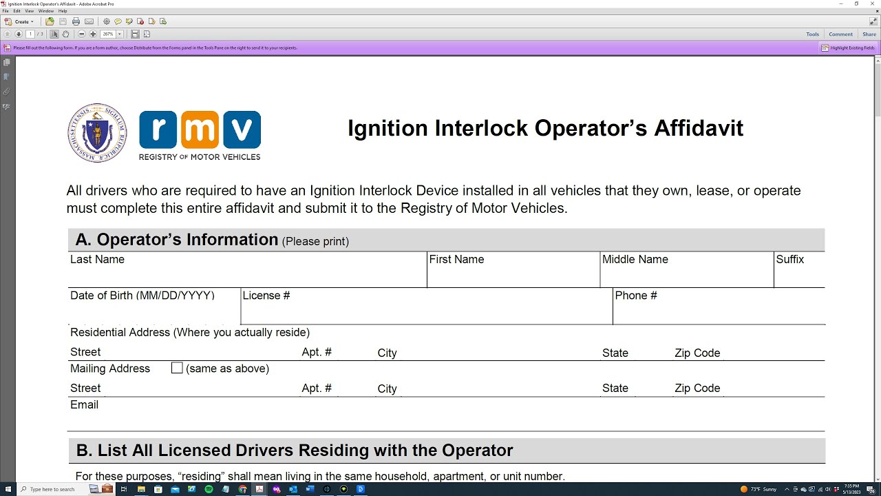 What Is An Interlock Affidavit At Mitchell Cushing Blog