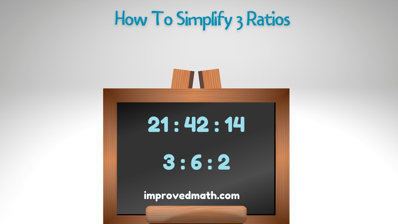 How To Simplify 3 Ratios Math Help Videos Teach Math Learn Math