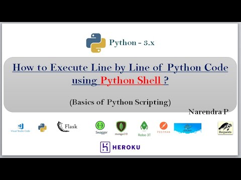 How To Execute Line By Line Of Python Code Using Python Shell Vidoe