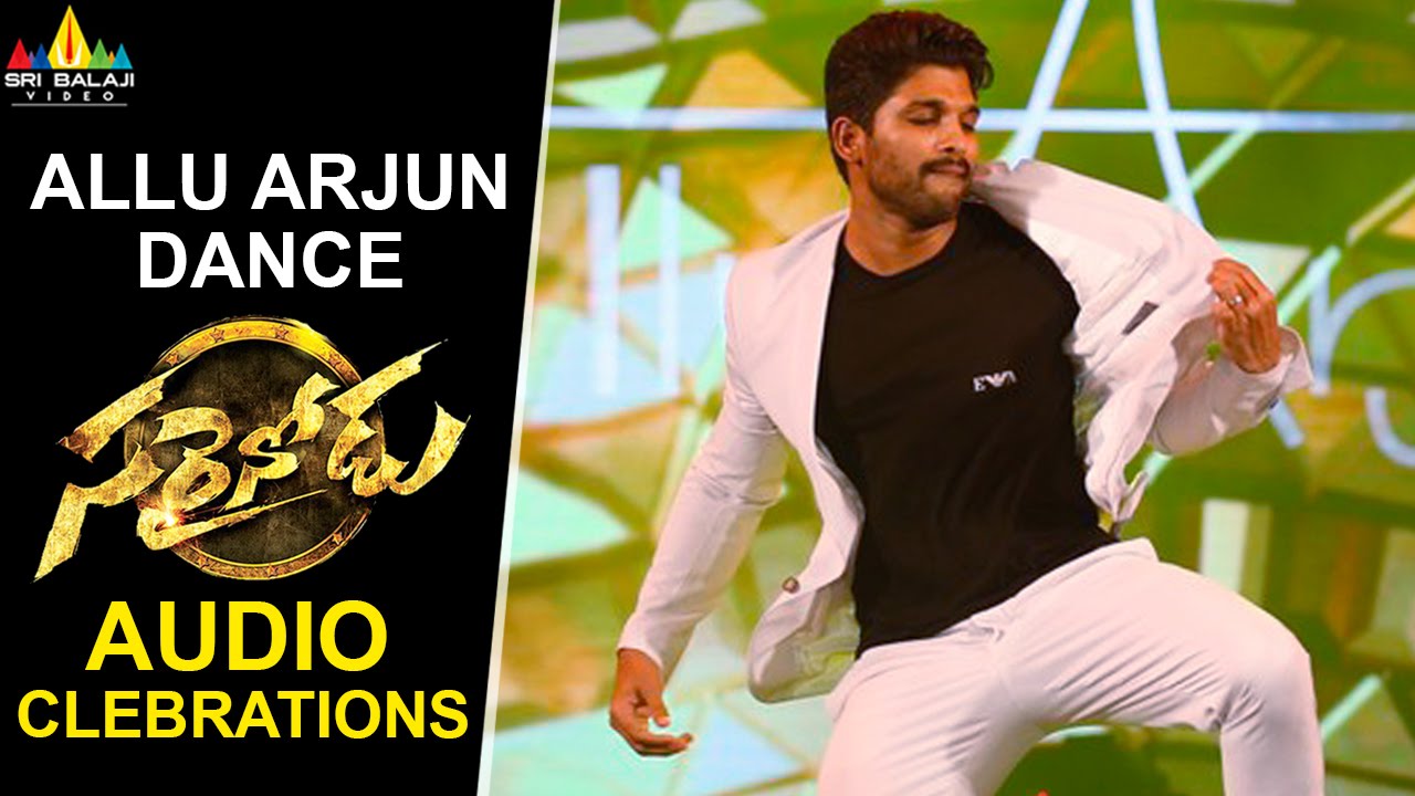 Allu Arjun Dance At Sarrainodu Movie Audio Celebrations Sri Balaji