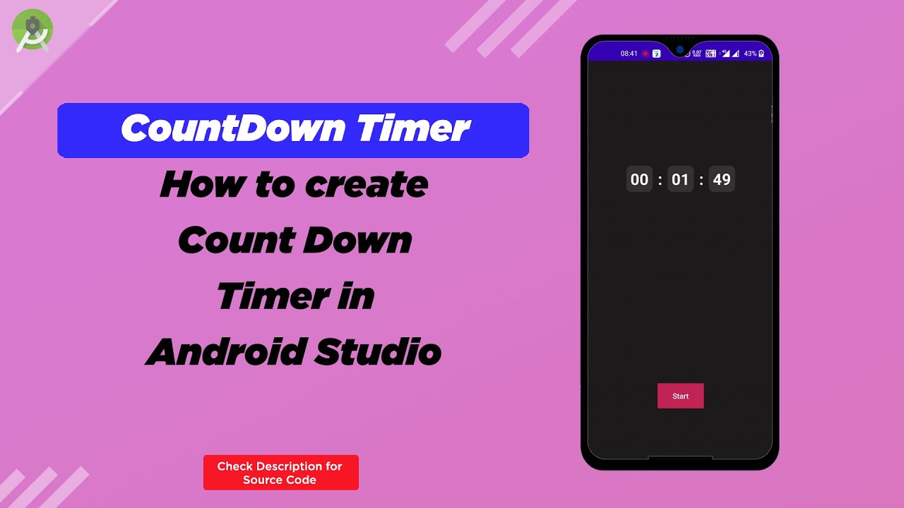 How To Create Countdown Timer In Android Studio Android Studio