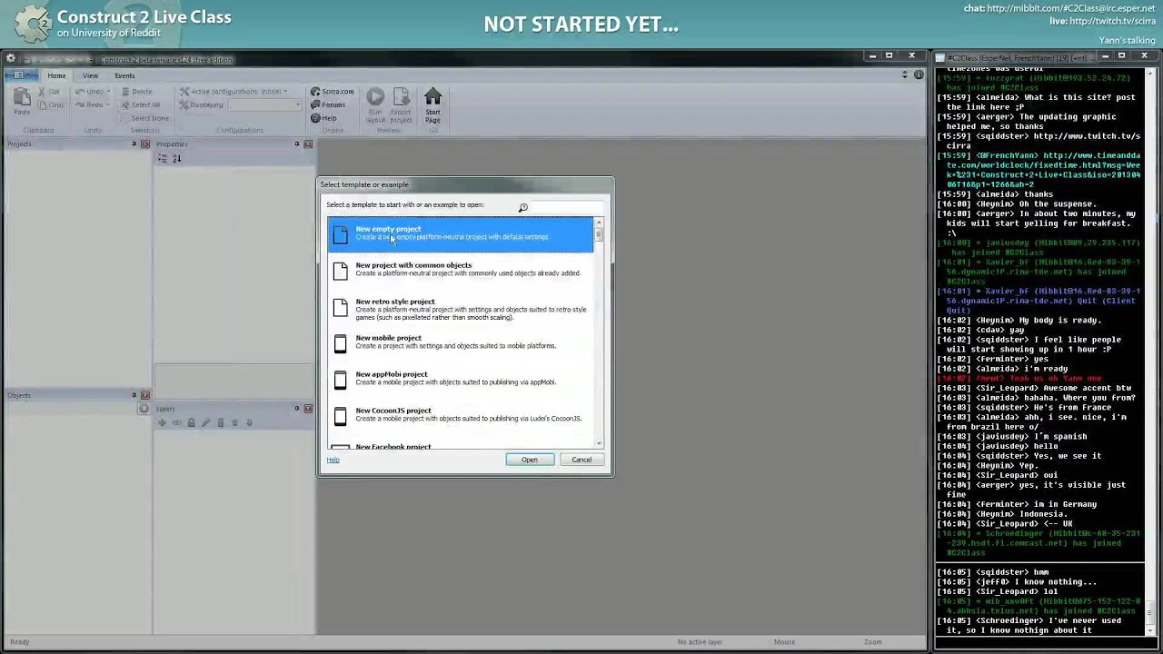 Construct2live Class Week 1 Getting Started 1 10 Youtube