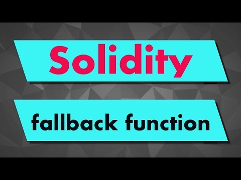 Solidity Tutorial Fallback Function Youtube