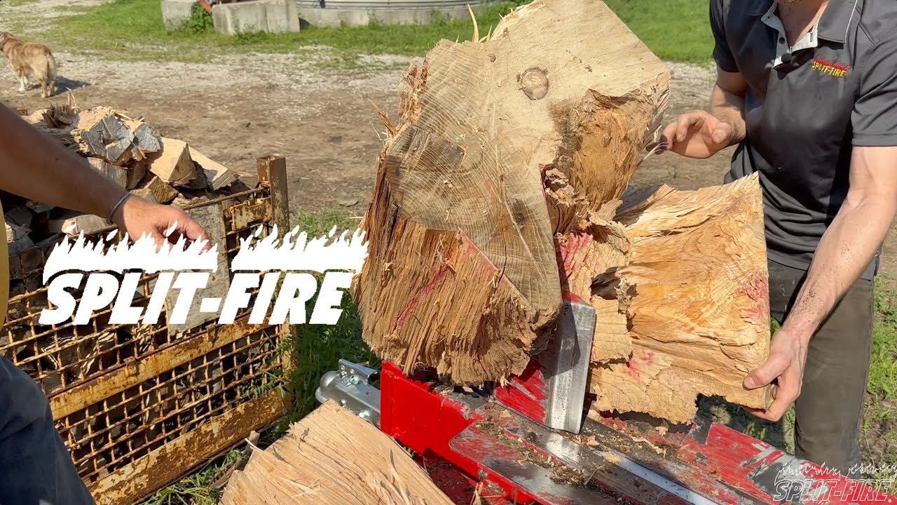 Split Fire 3490 Wood Too Tough For The 3490 Heavy Splitting Youtube