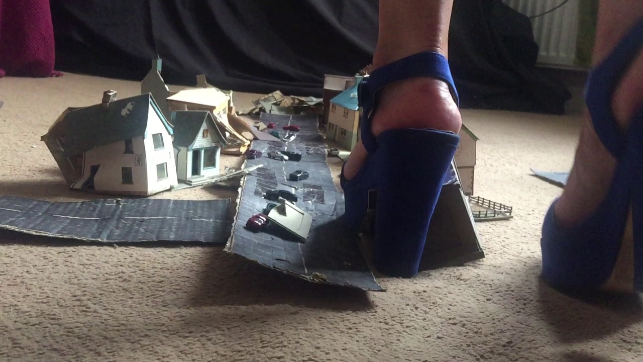 Giantess Crushes A Tiny Village In High Heels Gianteese Youtube