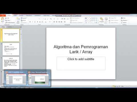Pemrograman Dasar Array Youtube