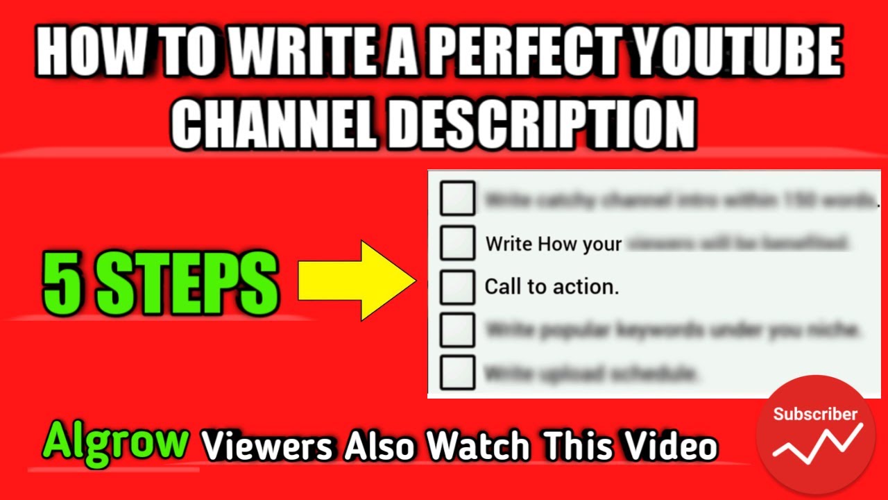 How To Write A Perfect Channel Description 2022 рџ ќ