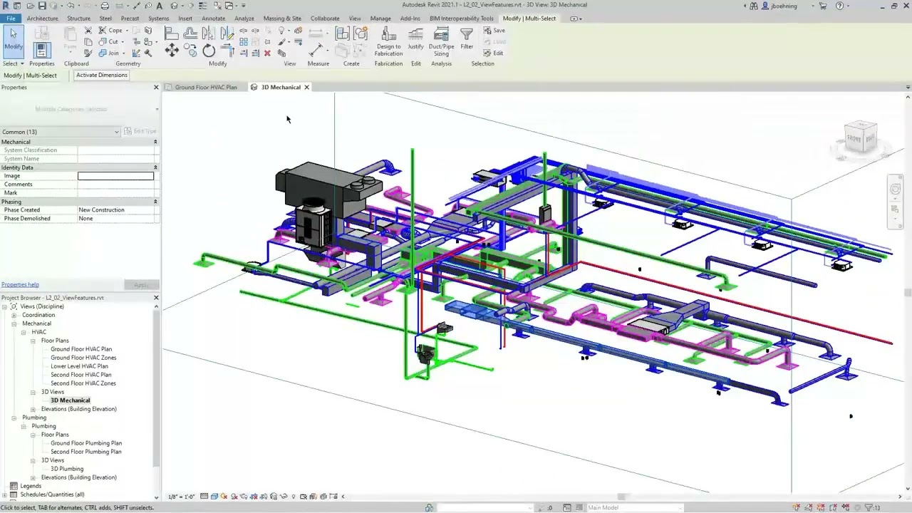 Tutorial Revit For Mechanical Design Documentation For Mechanical