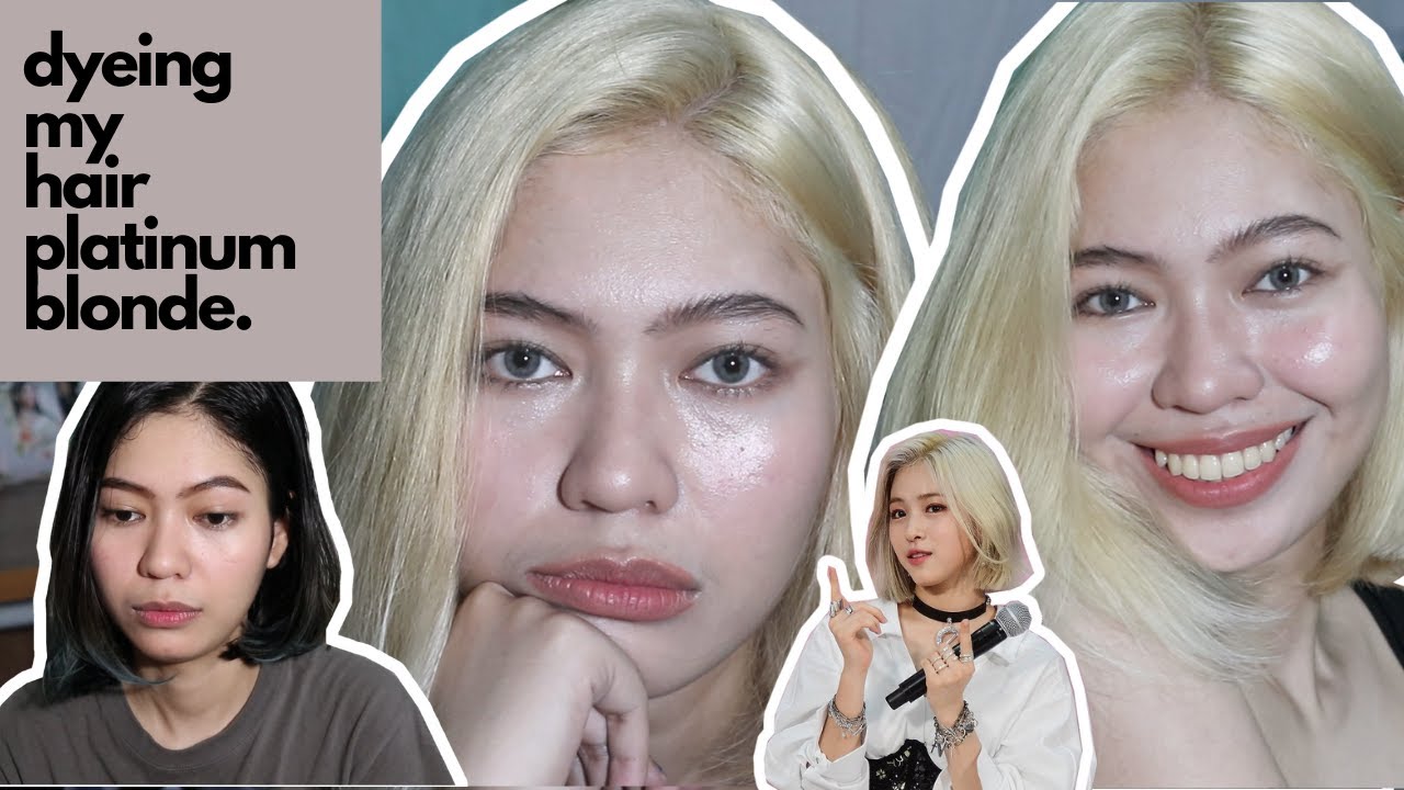 Dyeing My Hair Platinum Blonde At Home Ph Youtube