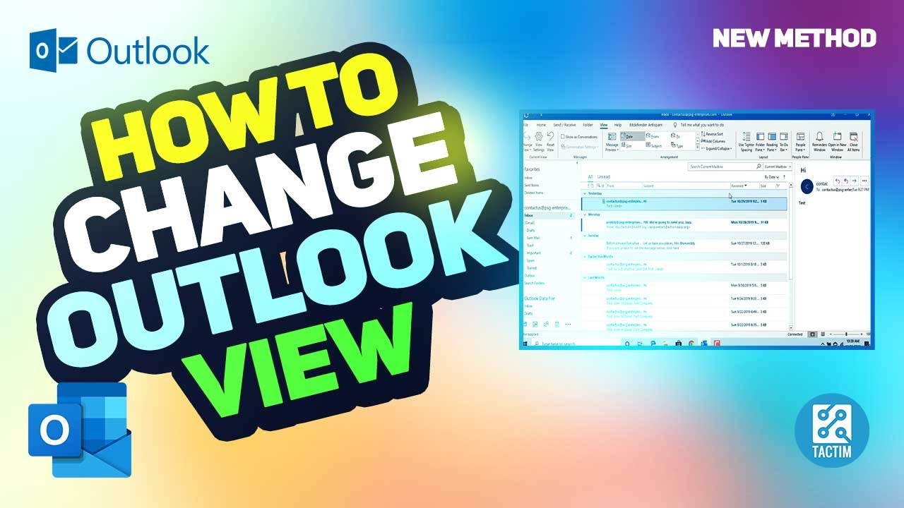 Changing Layout In Outlook At Marcus Fernando Blog