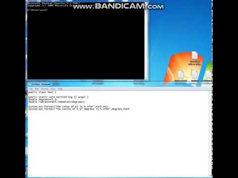 How To Do A Math Java Program With Cosine Function Youtube
