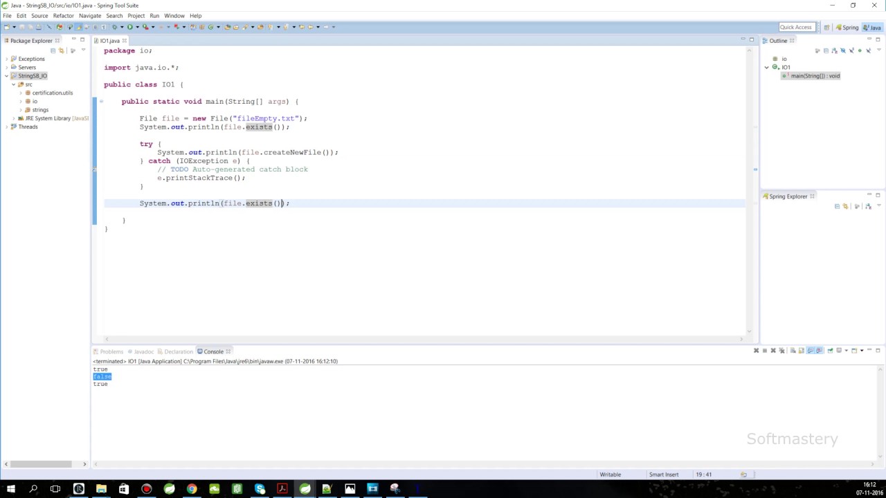 Io Filereader Filewriter Java Ocp Certification Program Youtube