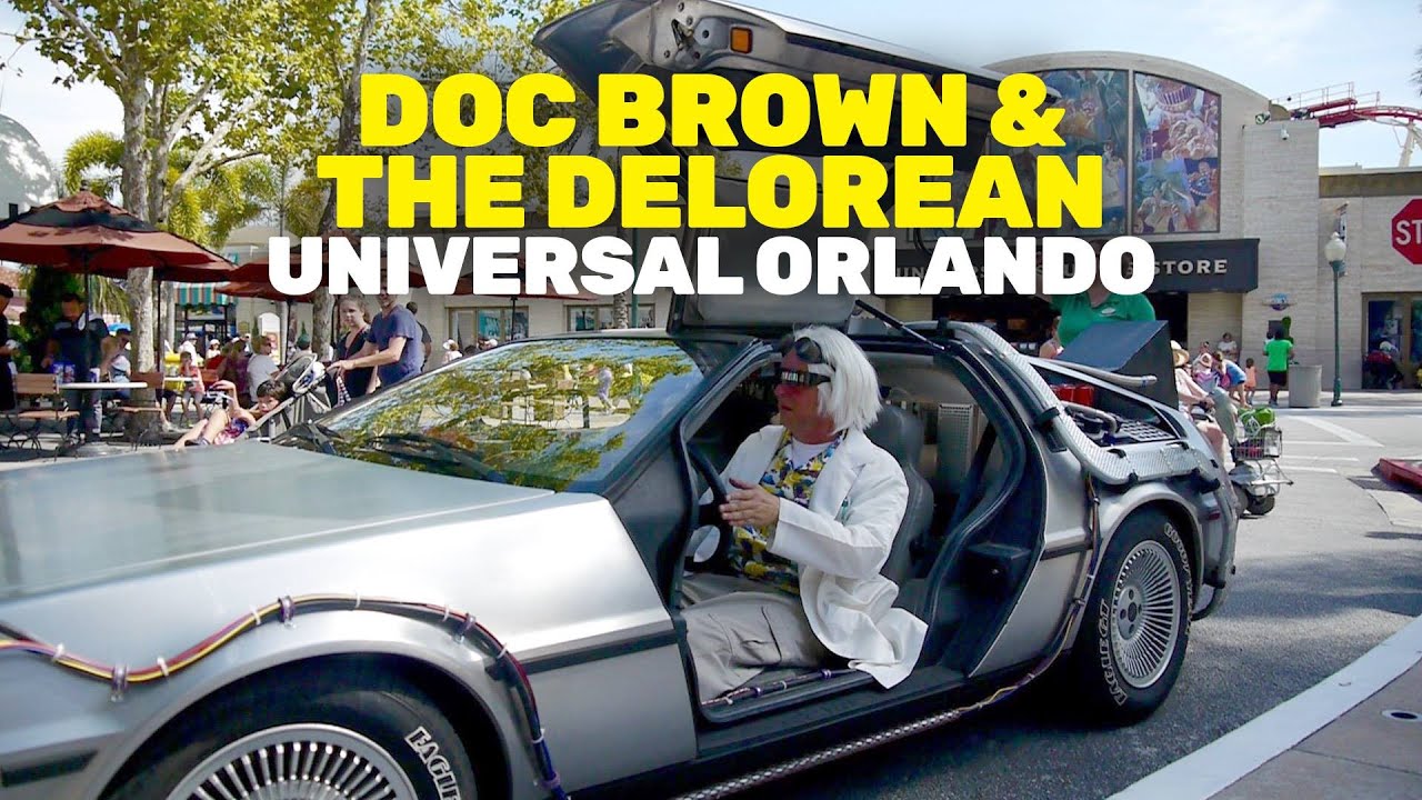 Back To The Future Doc Brown Meet And Greet Driving Delorean At