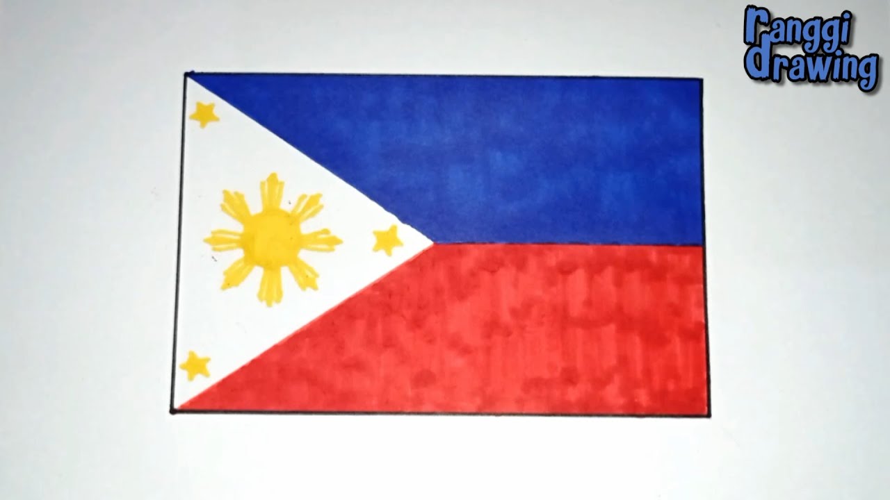 How To Draw The Flag Of Philippines Youtube