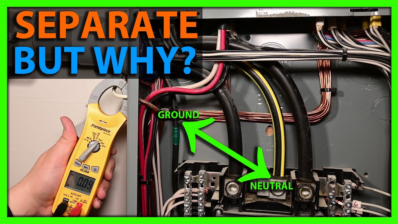 Why Neutrals And Grounds Are Separated In A Sub Panel Youtube