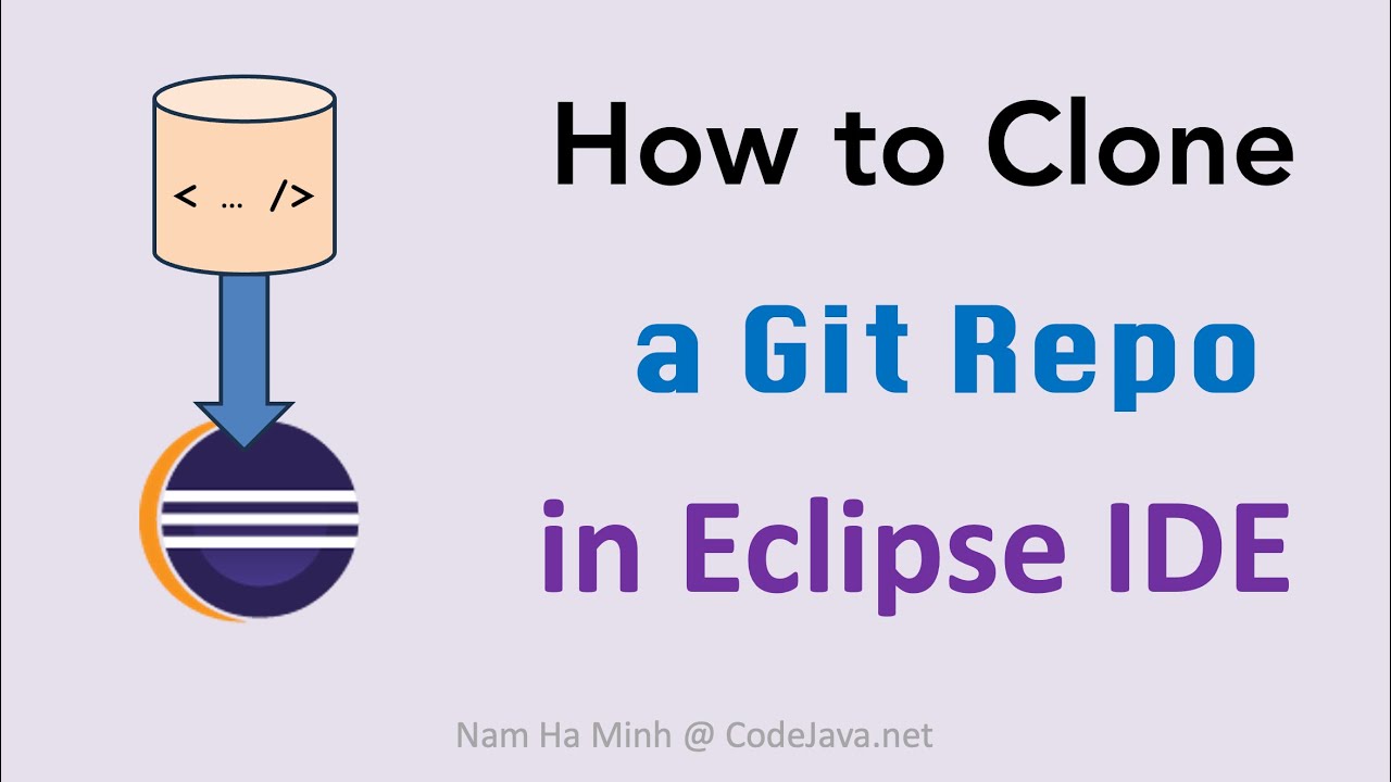 How To Clone A Git Repository In Eclipse Ide Youtube
