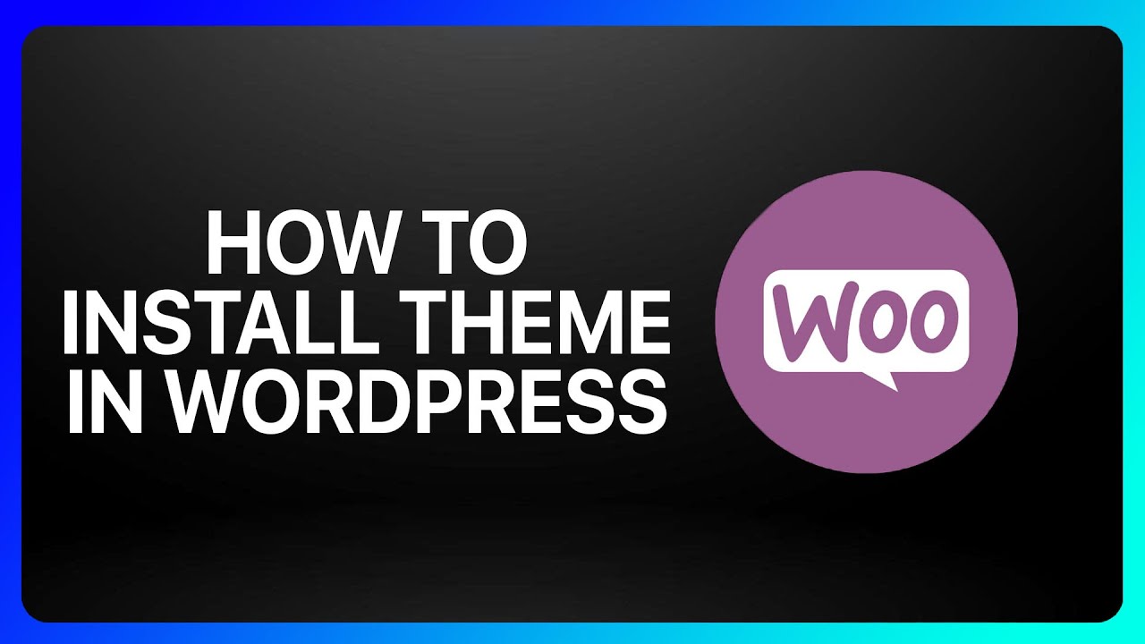 How To Install Woocommerce Theme In Wordpress Tutorial Youtube