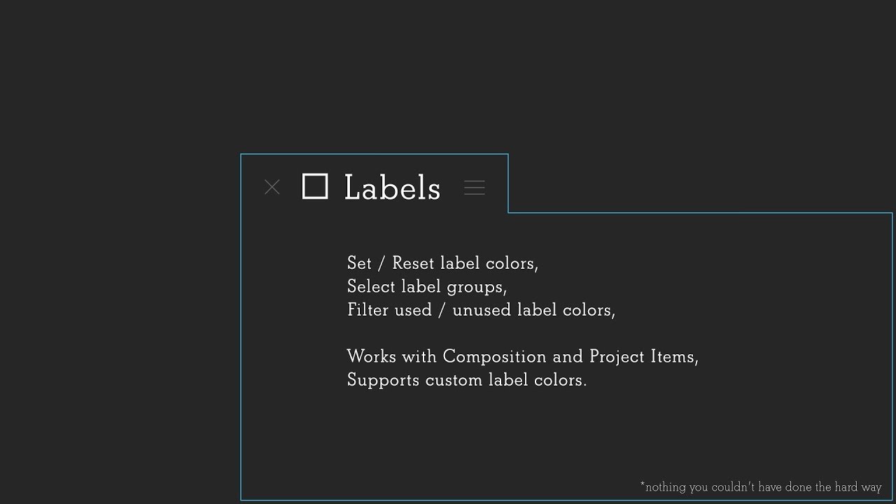 Labels Tutorial Youtube