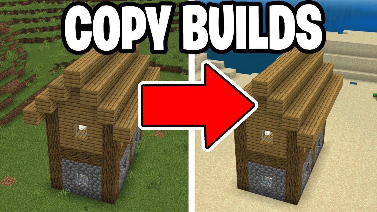 How To Copy Minecraft Builds To Another World Tutorial Youtube