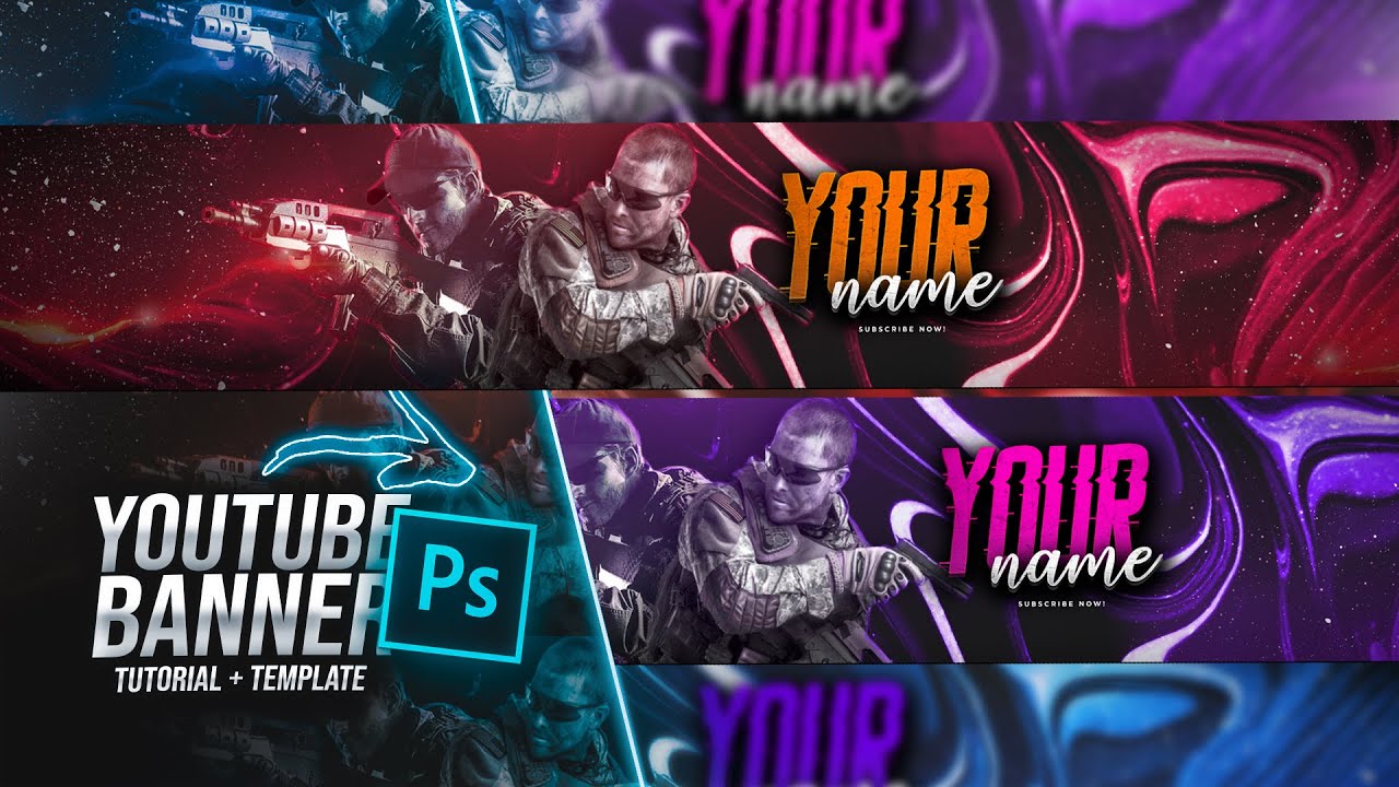 Gaming Banner Design Speed Tutorial Free Template Free Psd