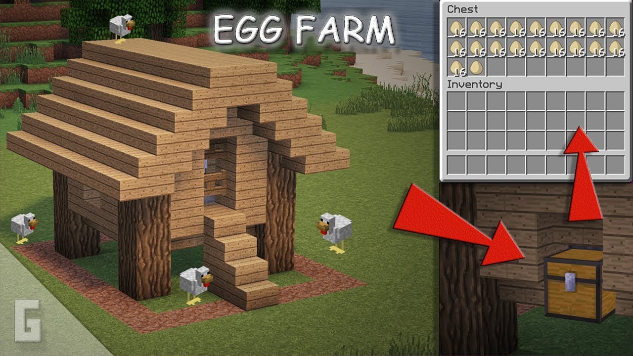 Minecraft Automatic Egg Farm Tutorial Youtube