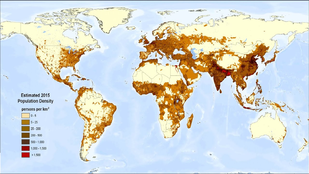 Population Density Of The World