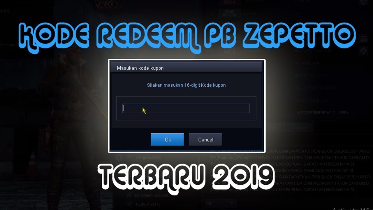 Kode Redeem Pb Zepetto Terbaru 2019 Point Blank Indonesia Youtube