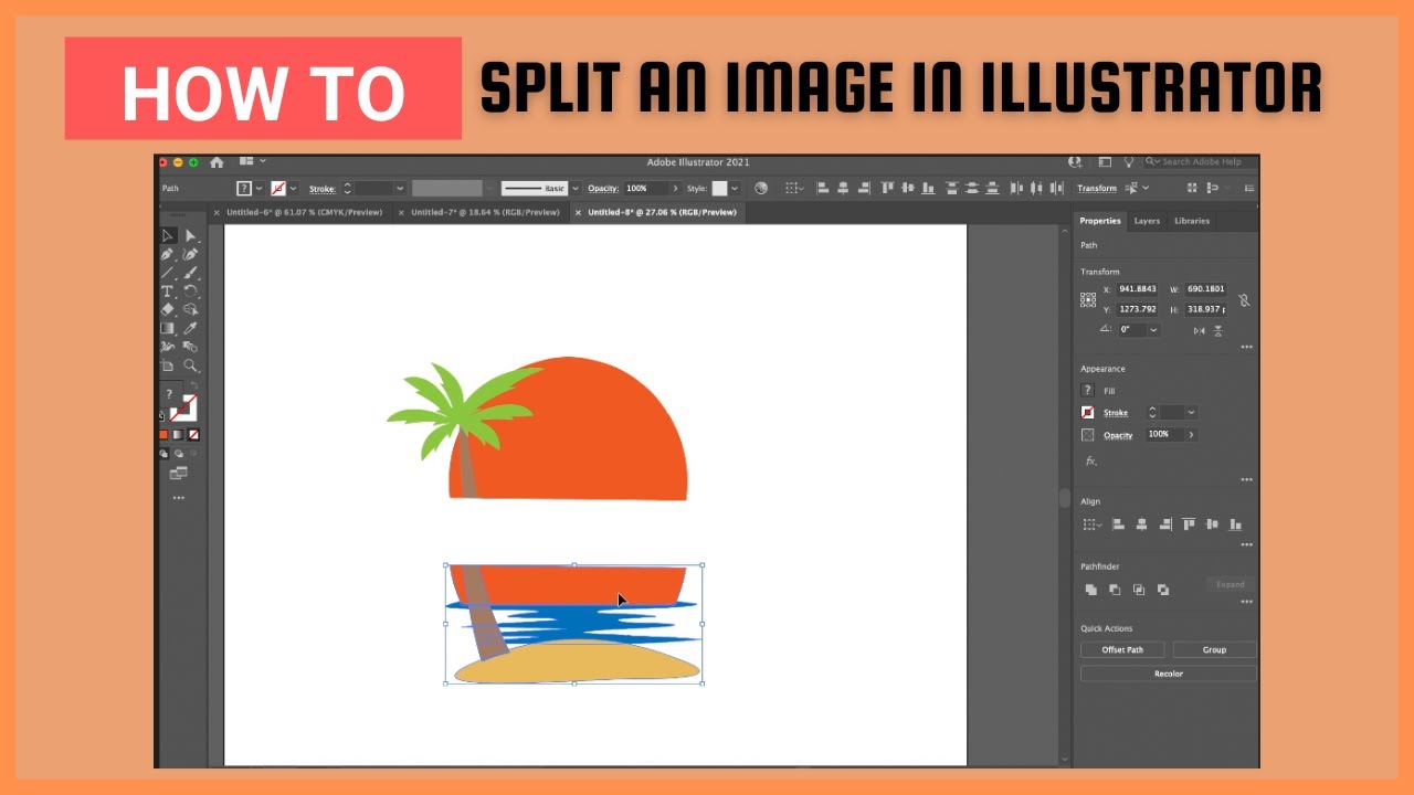 How To Split An Image In Illustrator Digitalproducts