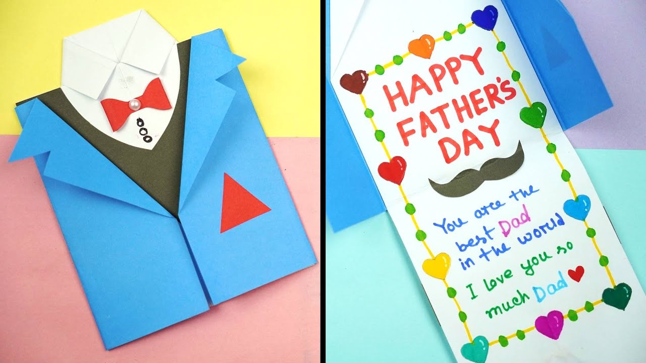 Father S Day Crafts Idea How To Make Fathers Day Card Diy