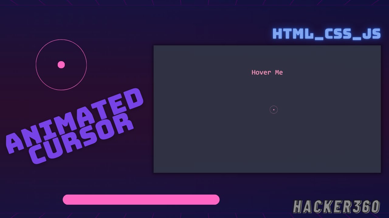 Custom Animated Cursor On Mousemove Using Html Css Javascript