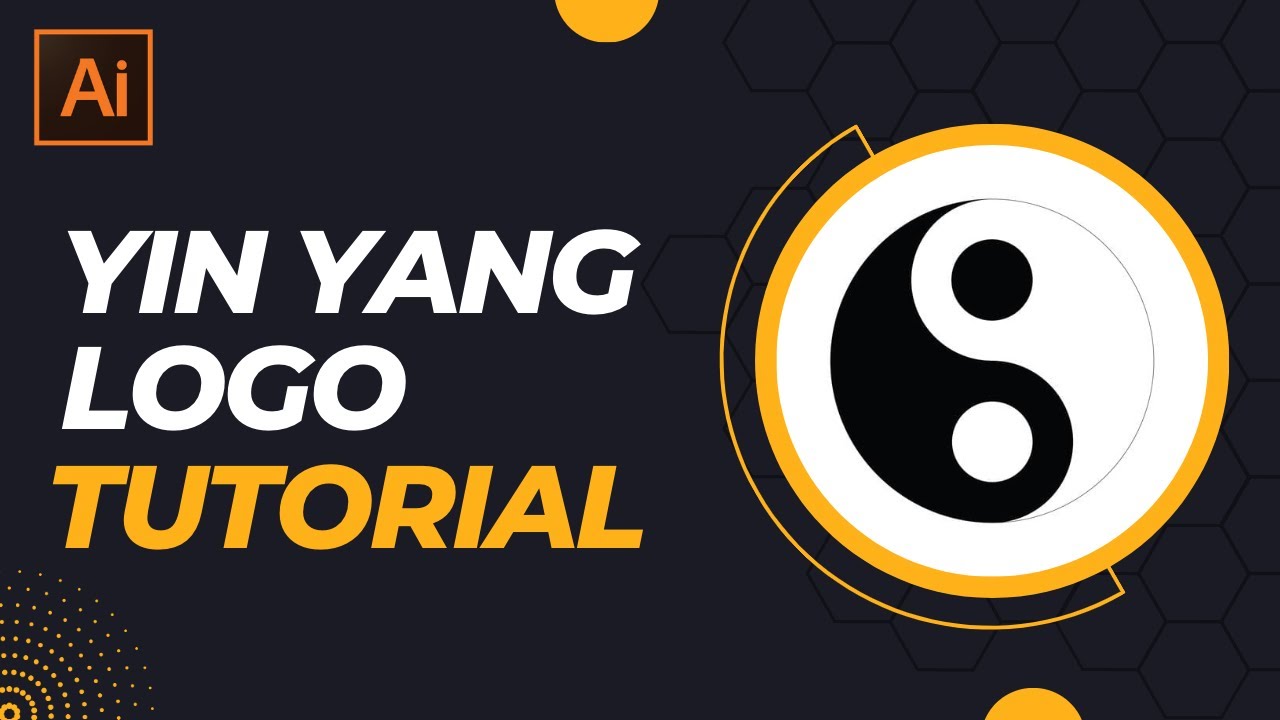 Adobe Illustrator Beginner Tutorial Create A Yin Yang Logo Youtube