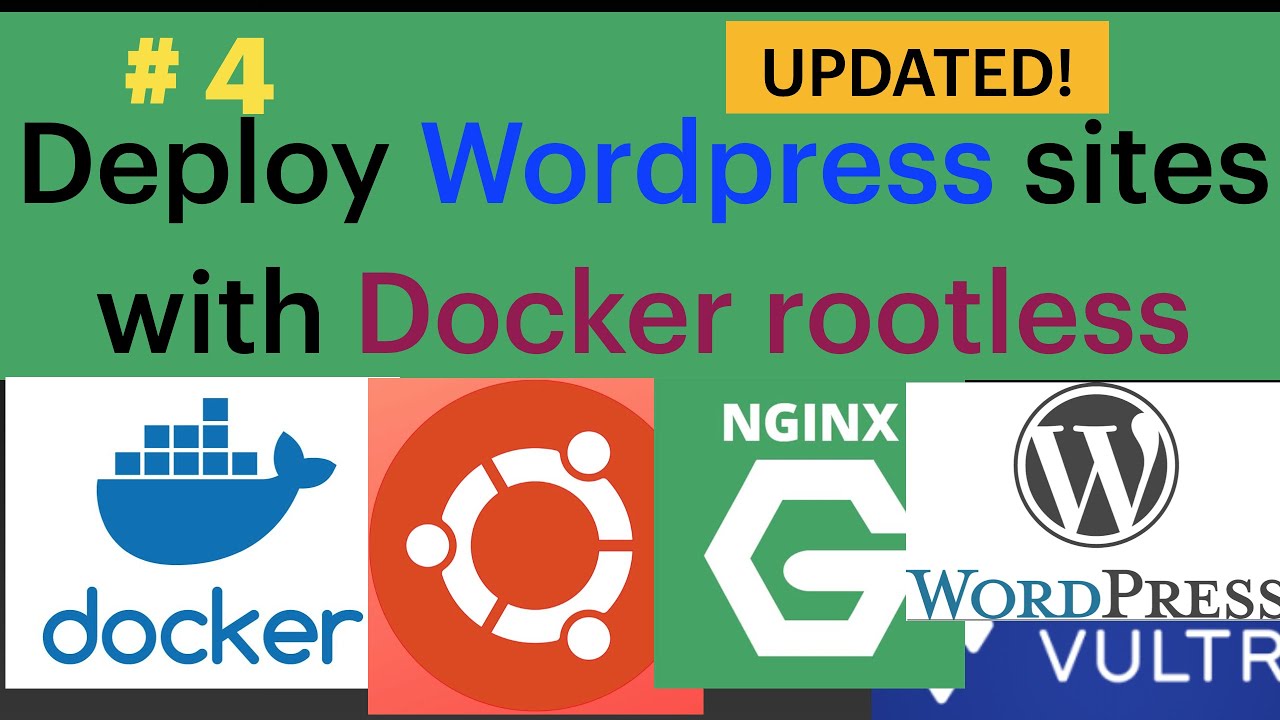 Deploy Wordpress Sites With Docker Rootless Youtube