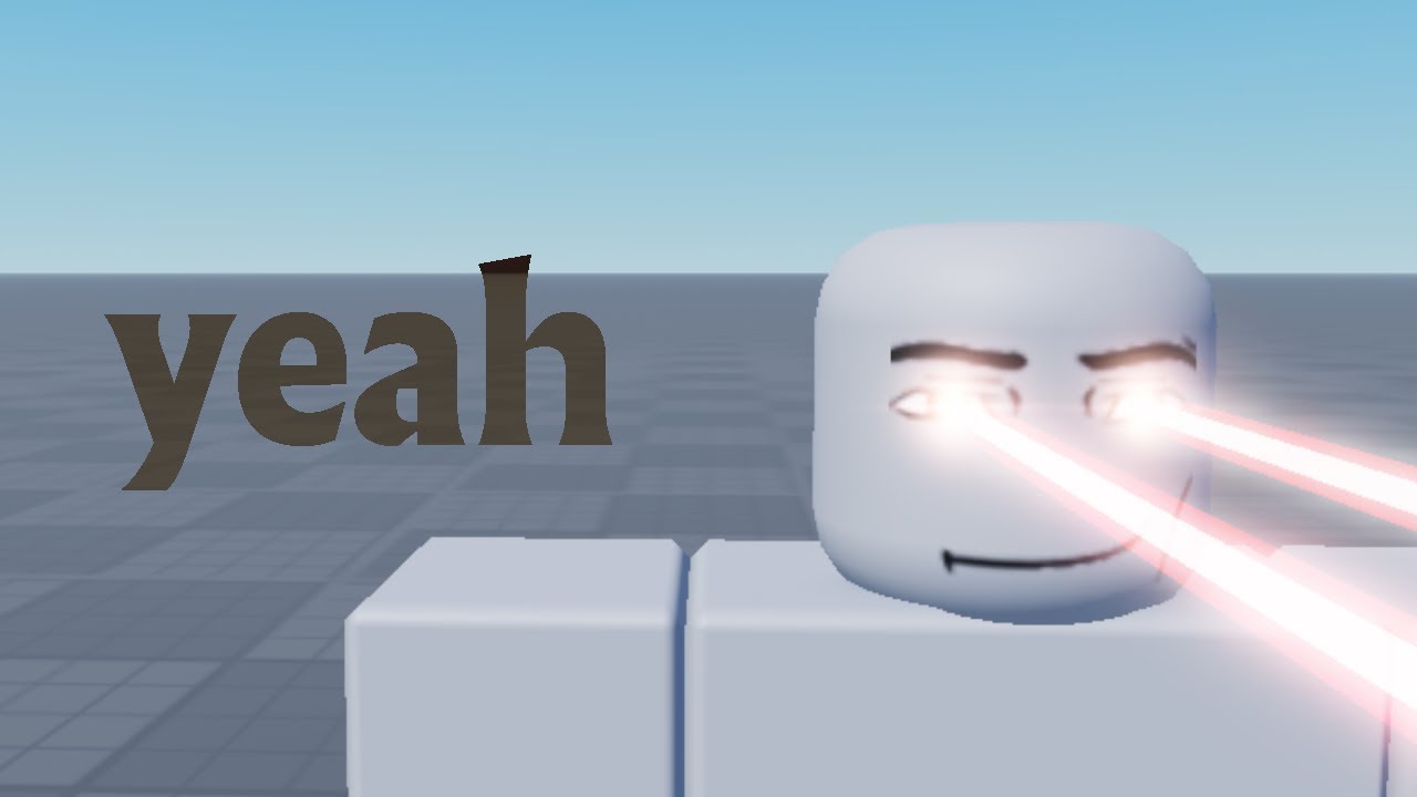Roblox Laser Eyes Test Youtube