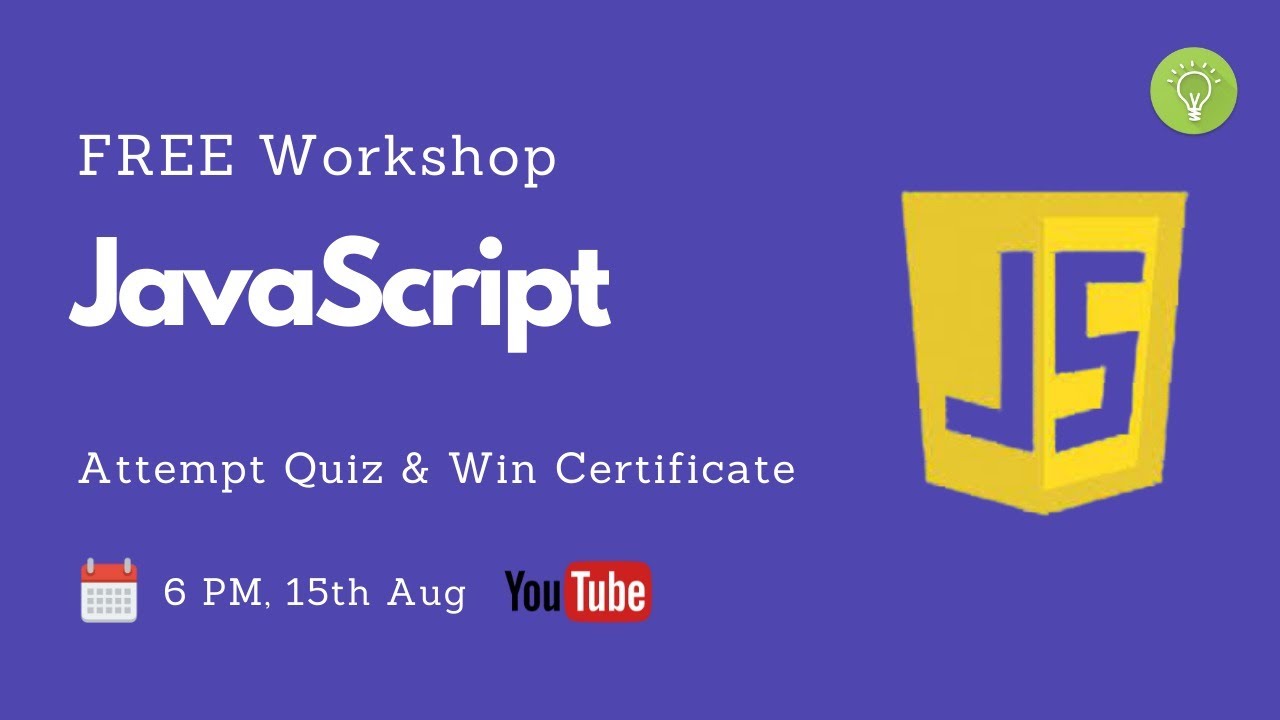 Javascript Workshop Free Workshop Youtube