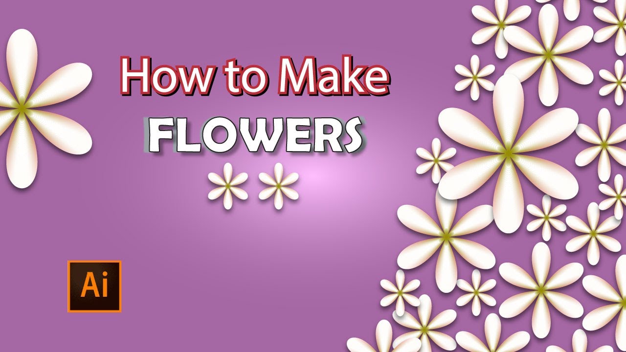 How To Make Beautiful Floral Vector In Illustrator Using Blend Tool