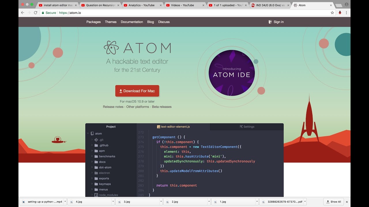 How To Run Python Program In Atom Editor Youtube