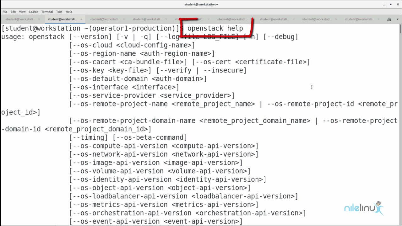 05 Lab Running The Openstack Unified Command Line Interface Youtube