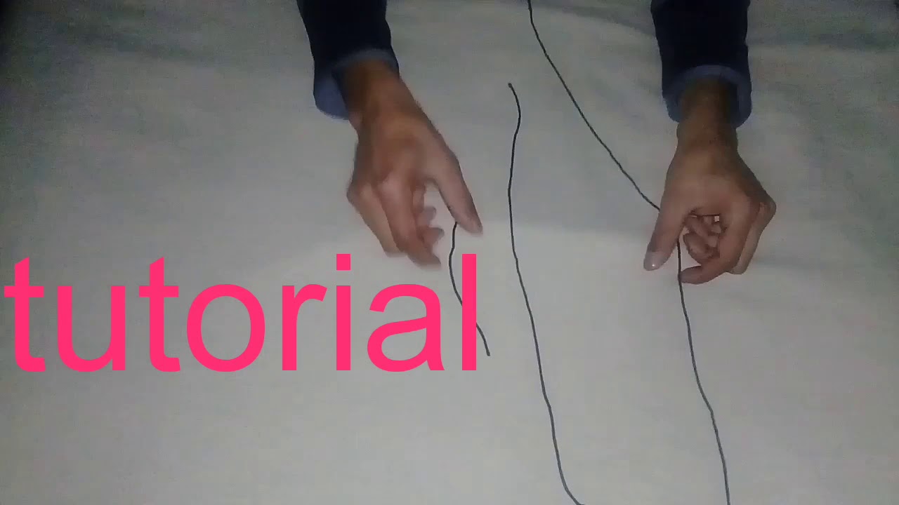 Thread Knot Trick Youtube