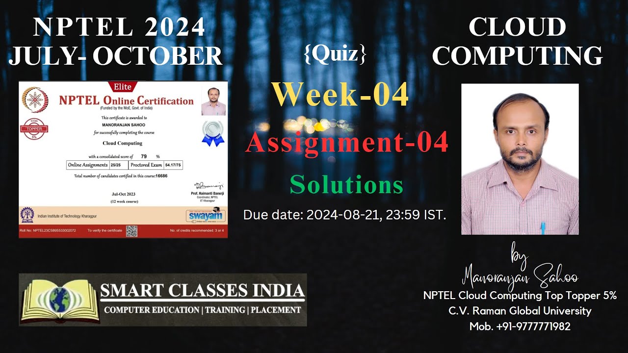 Nptel Cloud Computing Quiz Week 4 Assignment 4 Answers Keys 2024 July