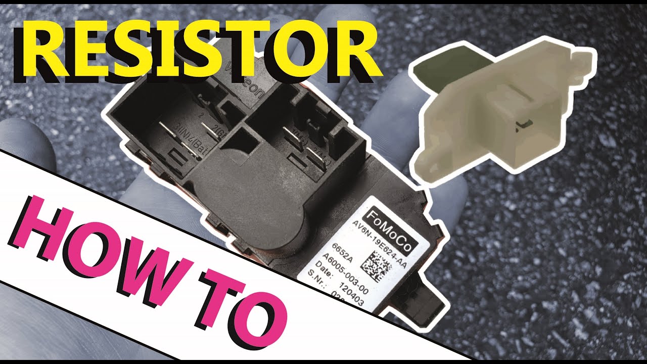 How To Replace A Blower Motor Resistor For 2013 2016 Ford Escape How