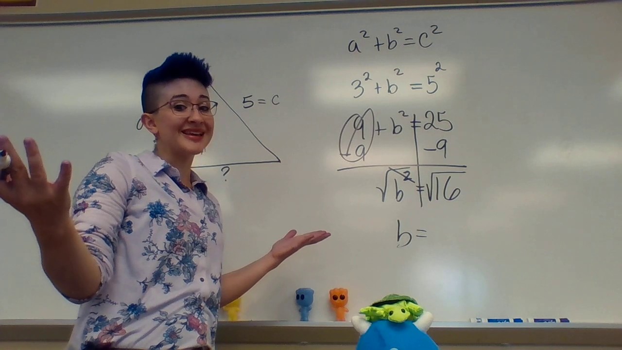 Pythagorean Theorem Missing Leg Youtube