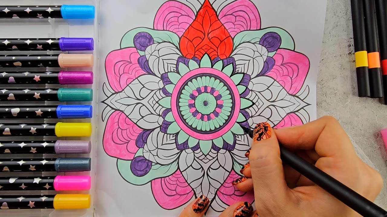 Calming Mandala Asmr Peaceful Meditative Coloring For Deep Relaxation