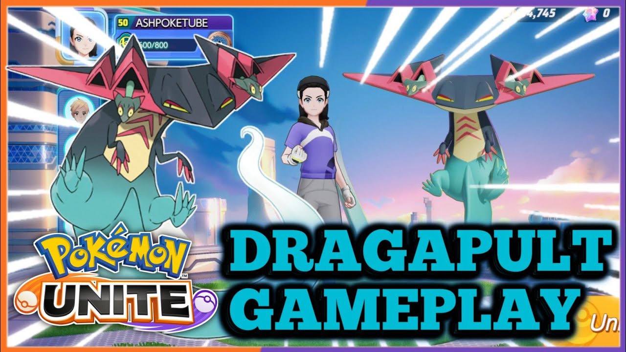 Dragapult Gameplay First Impression New Attacker Pokemon Unite