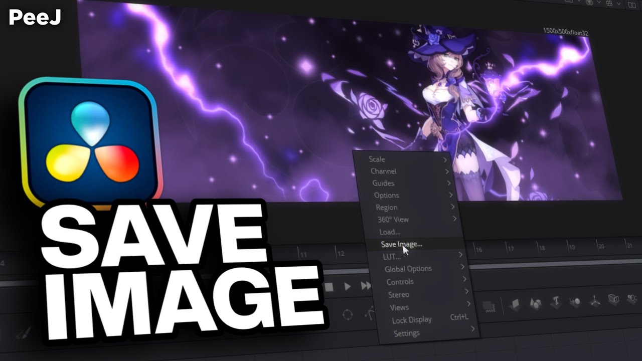 Davinci Resolve Save Image Screenshot Youtube