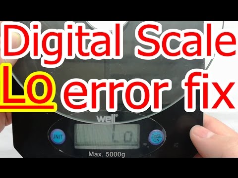 How To Fix Digital Scale Lo Error Message Ep 175 U Redigitt