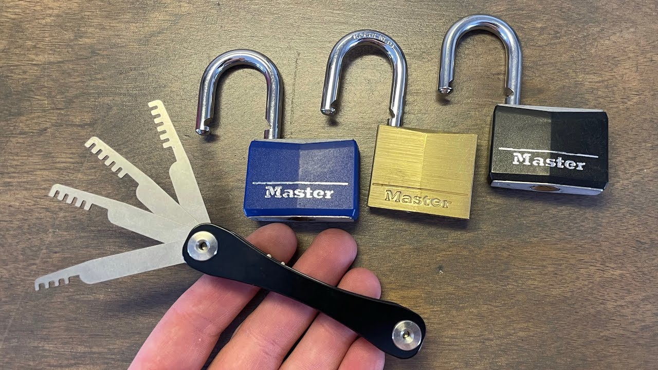 Covert Companion Comb Pick Vs Master Locks Youtube